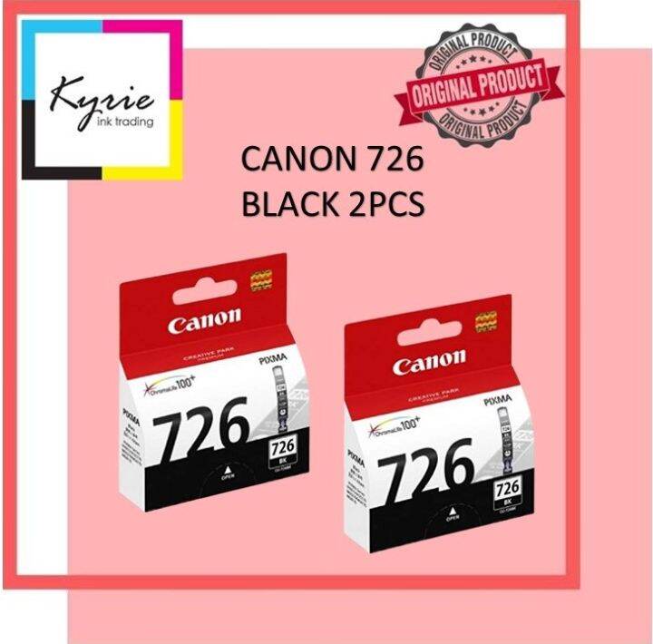 Canon 726 PGI-726 Original Ink Cartridge ( Black ) Set of 2pcs | Lazada PH
