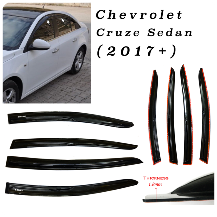 CPA CHEVROLET CRUZE SEDAN 2017 2018 2019 2020 2021 2022 2023 RAIN VISOR ...
