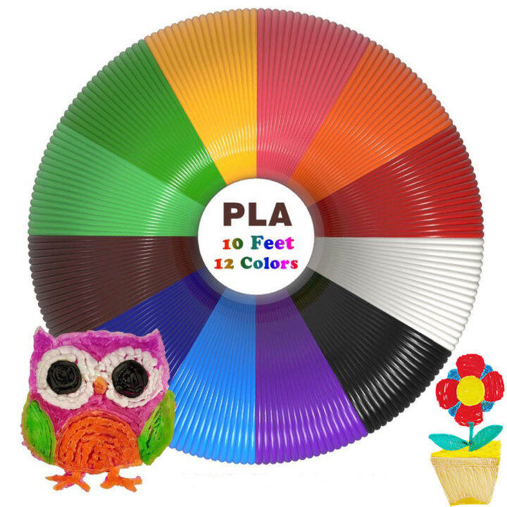 36M Children's 3D Printing Material 3M X 12 Colors 3D Pen Filament PLA ...