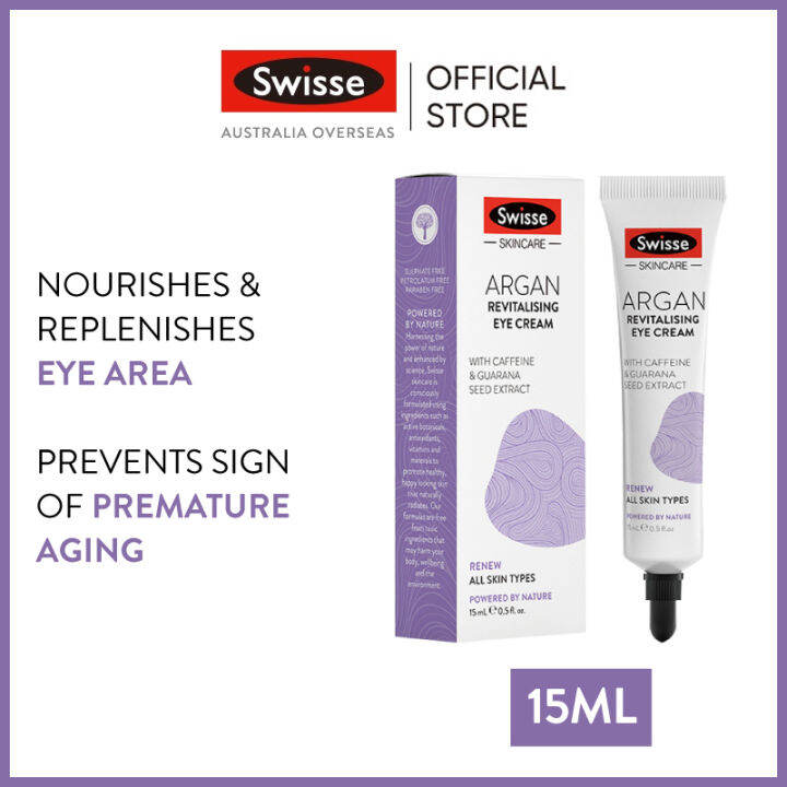 Swisse Skincare Argan Revitalising Eye Cream 15ml | Lazada PH