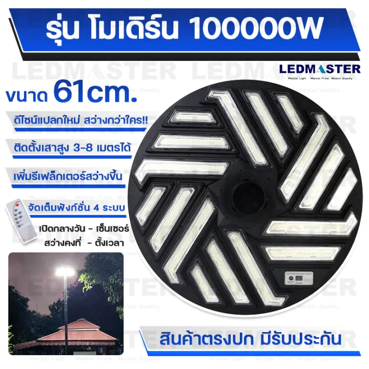 LMT โคม UFO โซล่าเซลล์ รุ่นโมเดริ์น 3D (ใหญ่ 61 CM) ตั้งค่าได้ 4 ระบบ (สว่างคงที่ sensor ตั้ง ...