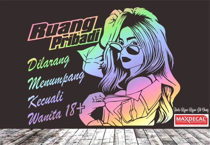 Stiker Kata Kata Ruang Pribadi Dilarang Menumpang Kecuali Wanita 18 ... Stiker Kata Kata Ruang Pribadi Dilarang Menumpang Kecuali Wanita 18 ...