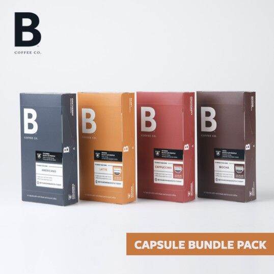 B Coffee Co. Capsule Bundle - 4 Assorted Packs Nespresso Compatible ...