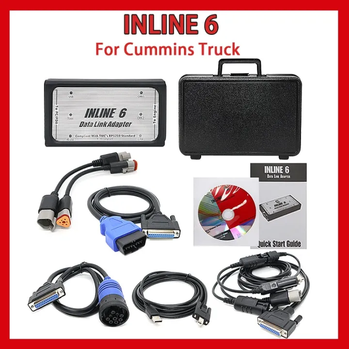 INLINE 6 V8.7Data Link Adapter Heavy Duty Adapter Full Set With 8 Cable ...