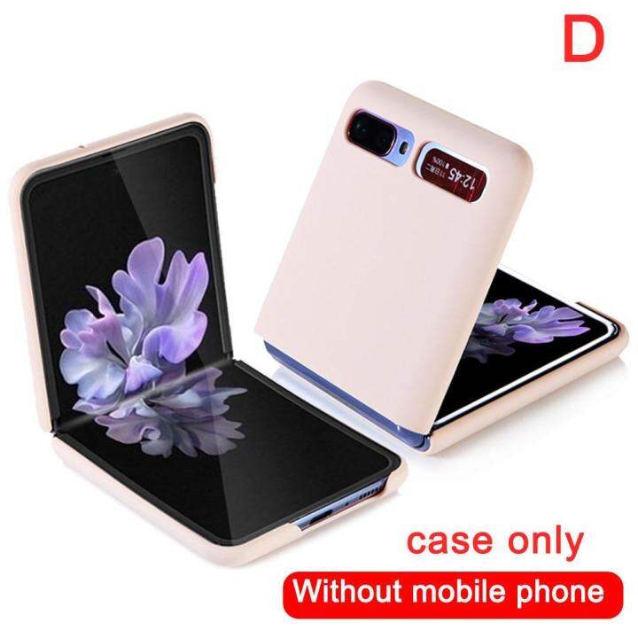 พับเคสโทรศัพท์สำหรับ F7000 Samsung Galaxy Z Flip ฝาครอบป้องกันกันฝุ่น ...