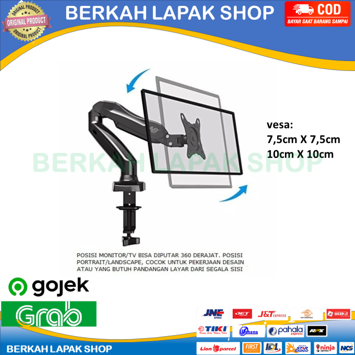Bracket Braket Brecket Stand Monitor Pc Meja Jepit 17-30 inch | Lazada Indonesia