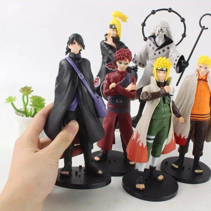 Naruto Set 6 Figure Sasuke Madara Otsutsuki Gaara Minato Deidara ...