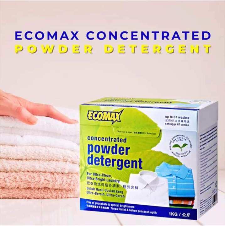 COSWAY Ecomax Concentrated Powder Detergent 1kg | Lazada