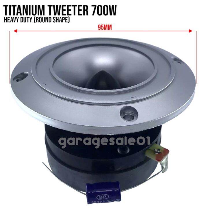 ♢⚡ 4 Round Titanium Tweeter 700W Driver Unit Heavy Duty⚡♘ | Lazada PH