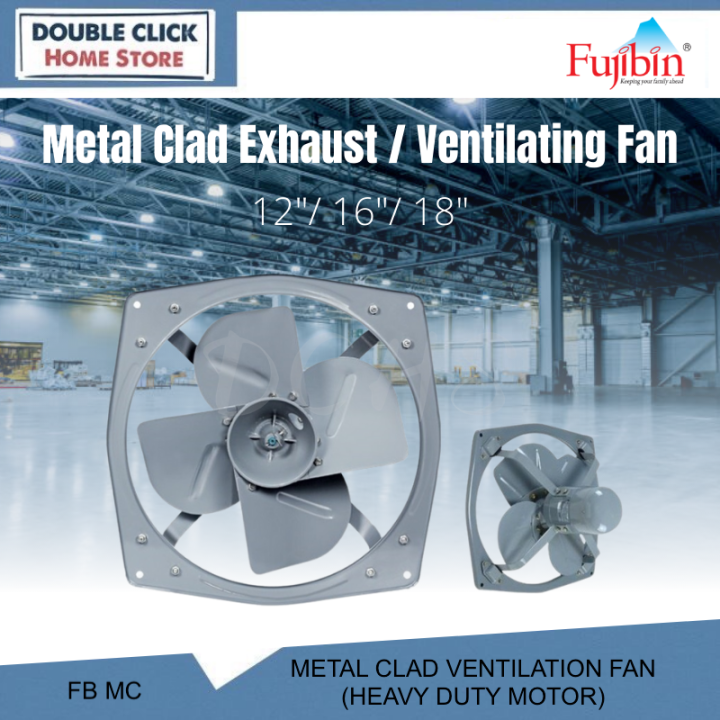FUJIBIN FB-EX16MC 16" WALL TYPE METAL CLAD INDUSTRIAL EXHAUST FAN | Lazada