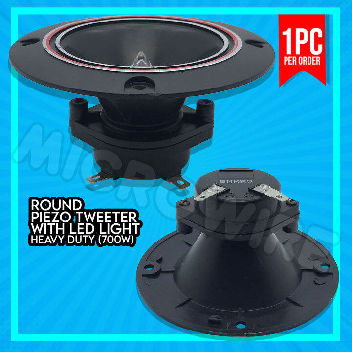 Round Piezo Tweeter With Led Light 300 Watts | Lazada PH