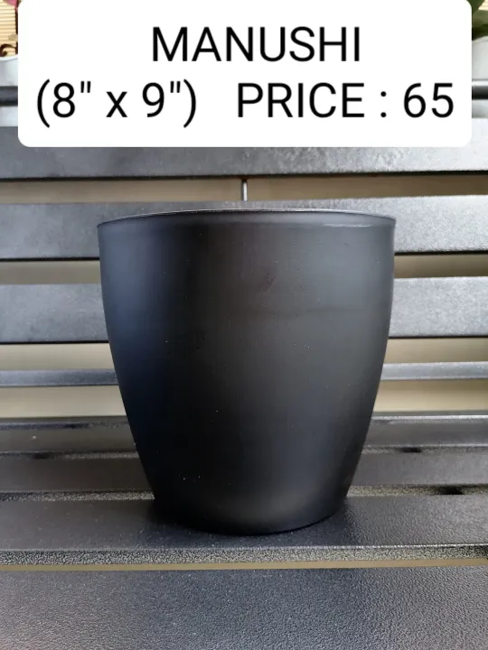 Indoor and Outdoor Elegant Big Black Pot | Lazada PH