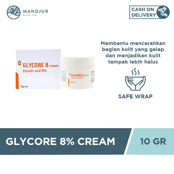 Glycore 8% Cream 10 g - Menyamarkan Kulit Gelap dan Flek Hitam | Lazada ...