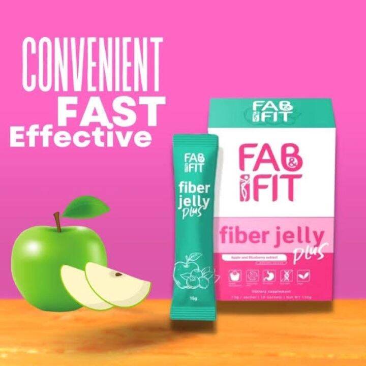 Fiber Jelly Plus by Fab & Fit Sexiness In a Sip 10 sachets per box 15g ...