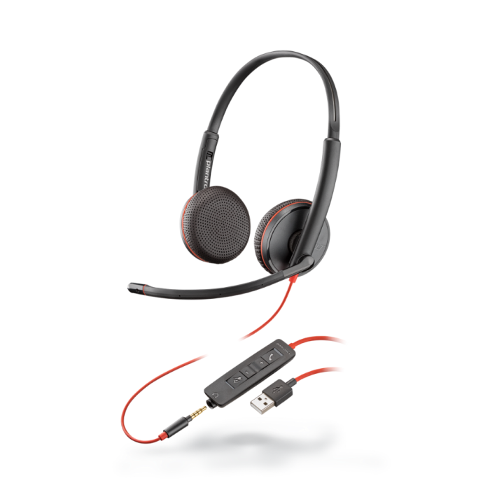 Poly Blackwire C3225/3225 Headset with Mic, USB A | Lazada