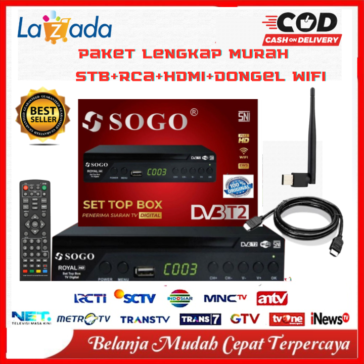 Set Topbox Tv Digital SOGO DVB T2 set box tv digital antena tv tabung ... Set Topbox Tv Digital SOGO DVB T2 set box tv digital antena tv tabung ...