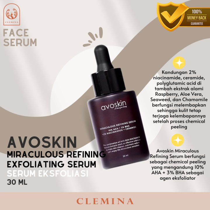 Avoskin Miraculous Refining Serum Exfoliating Eksfoliasi Kulit 30 ml ...
