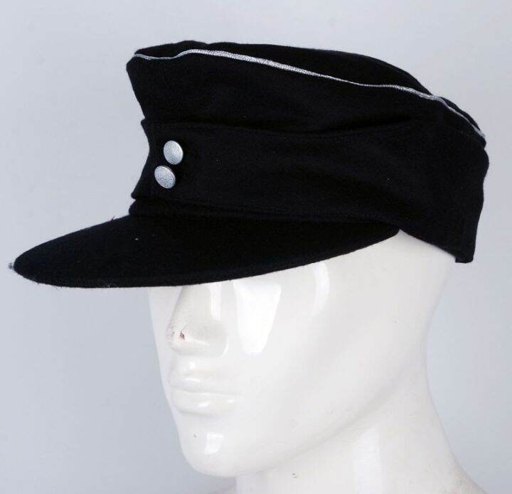 WWII WW2 GERMAN WH ELITE OFFICER PANZER WOOL FIELD CAP Reproduction IN ...