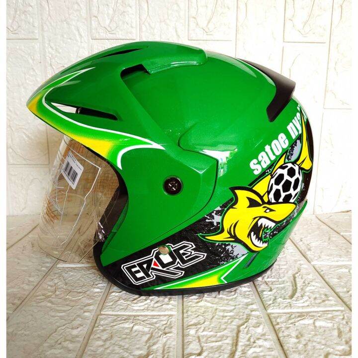 HELM EROE ORIGINAL MODEL JP8 MOTIF BONEK UNTUK DEWASA M - L | Lazada ...