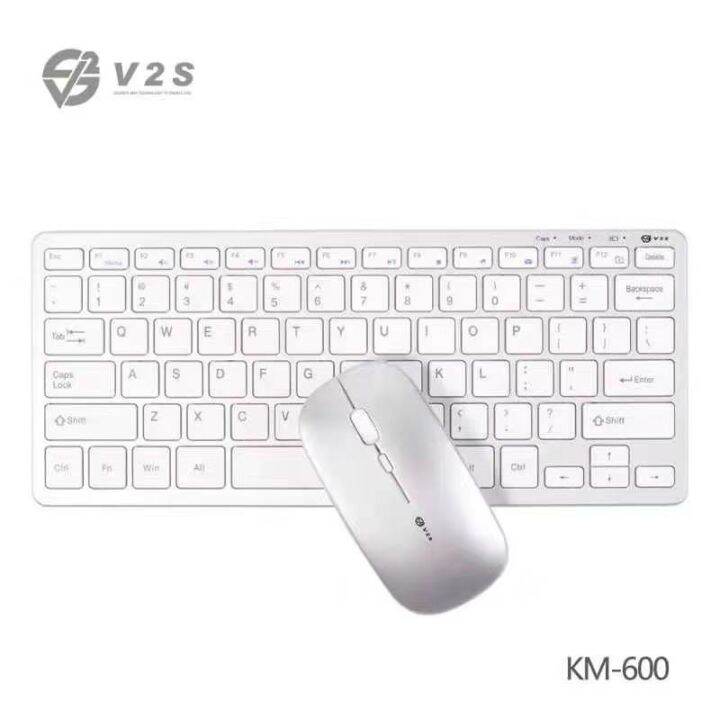V2S KM600 11'' Keyboard And Mouse Gaming Wireless Keyboard Ultra-Thin ...