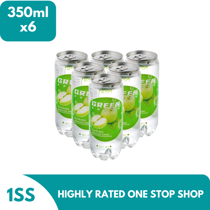 Elisha Green Apple Mineral Water 350ml set of 6 | Lazada PH