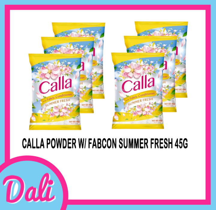 DALI CALLA LAUNDRY POWDER W/ FABCON SUMMER FRESH (BUNDLE OF 6) | Lazada PH