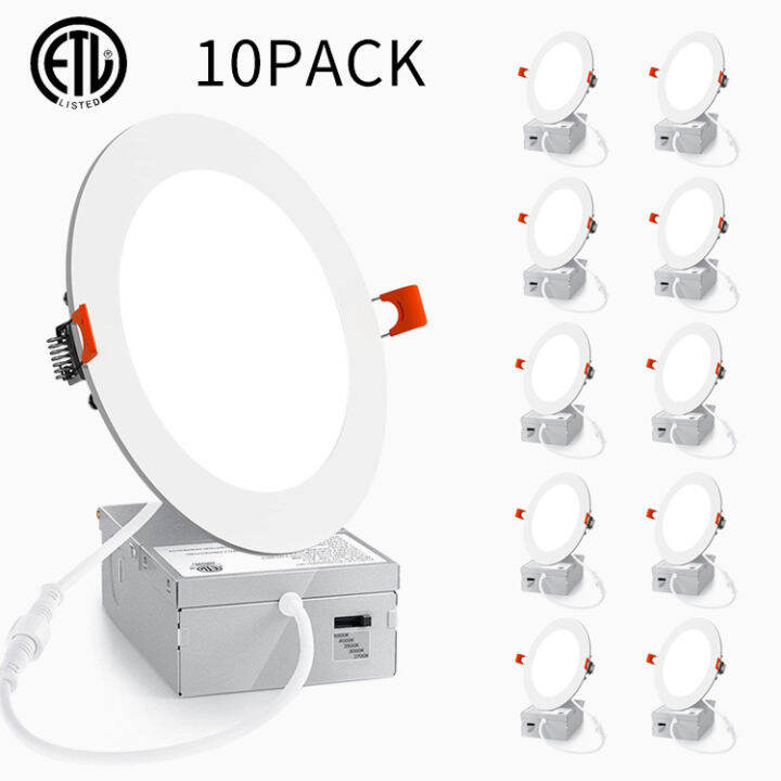 Iron box panel light 110V embedded circular ceiling light 1CM ultra ...