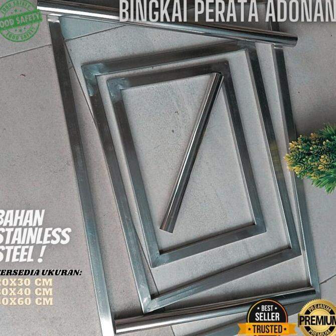 Bingkai Perata Adonan Kue Kering Stainless set | Lazada Indonesia