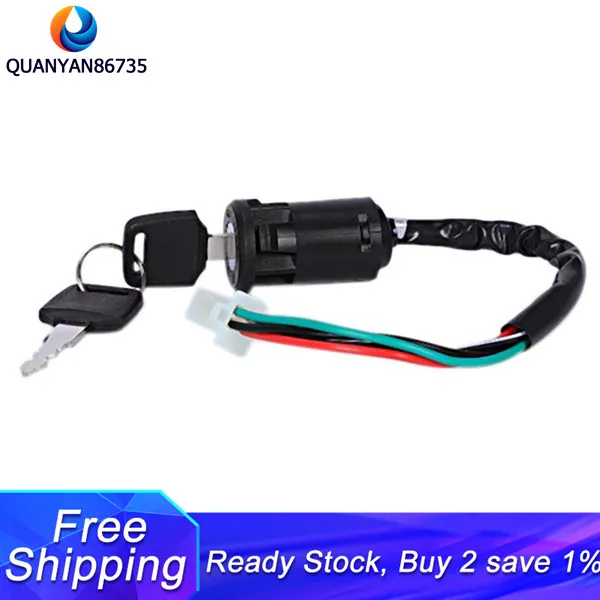 Key Set Ignition Switch 4 Pin 4 Wire Female Atv | Lazada PH