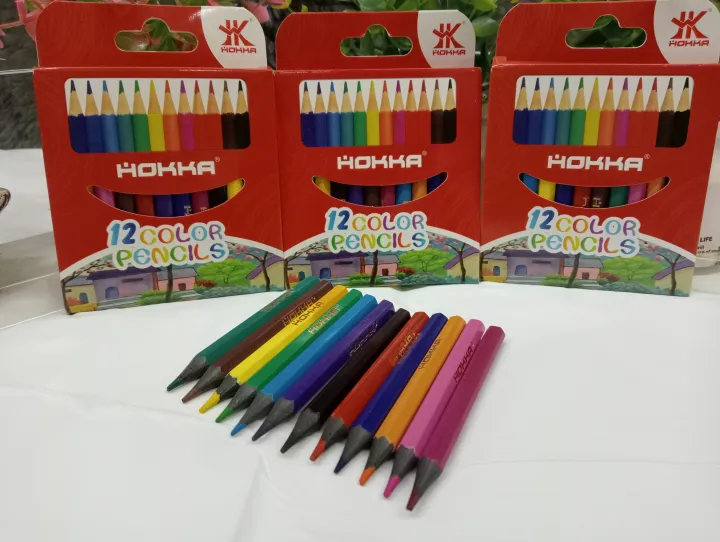 Hokka Color Pencils 4.3 inch by 12 colors | Lazada PH