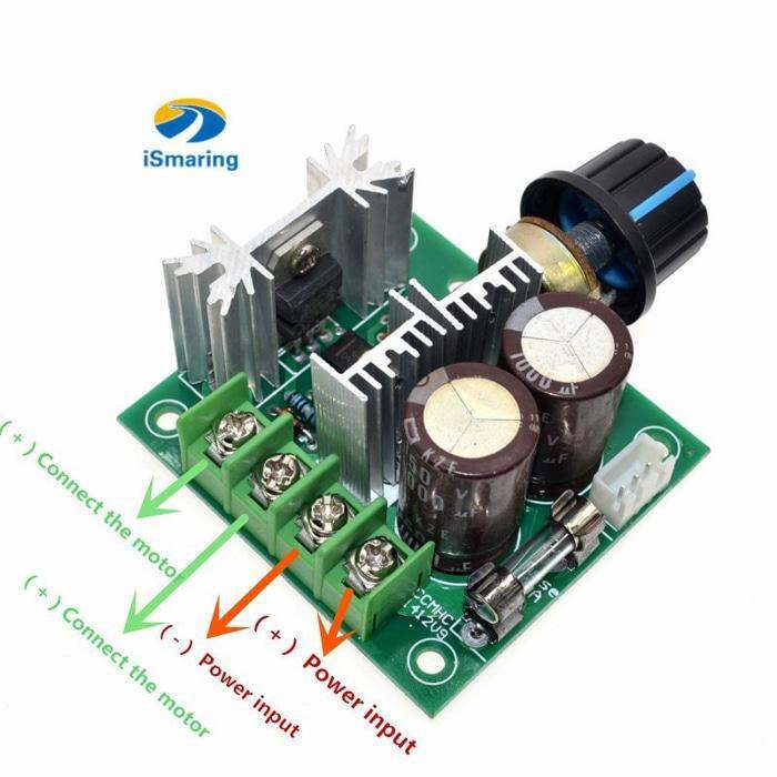 DC 12V-40V 10A Modulation PWM DC Motor Speed Control Switch Governor | Lazada Indonesia