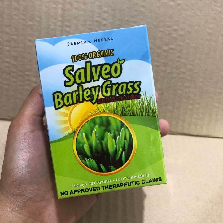 Salveowell Salveo Barley Grass Juice in Jar 180g, Capsule and Trial Pack Set Pure Barley 100% ...