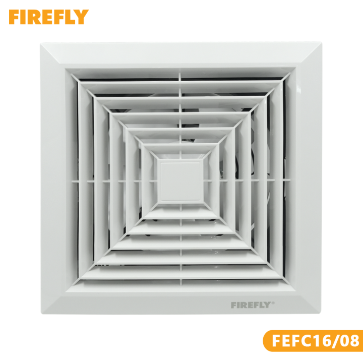 8" Ceiling Exhaust Fan Corrosion Proof Body FIREFLY FAN TYPE FEFC16/08W ...