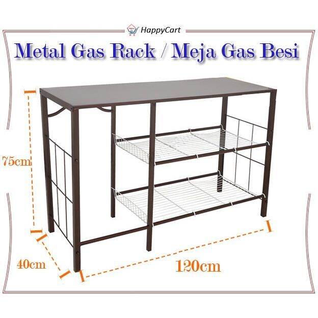 4' Veiz Epoxy Gas Rack/kitchen Rack/stove/rak Dapur Besi | Lazada