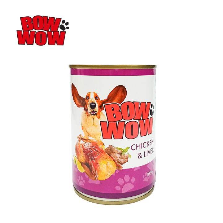 Bow Wow Canned Dog Food, 375g - Chicken & Liver | Lazada PH