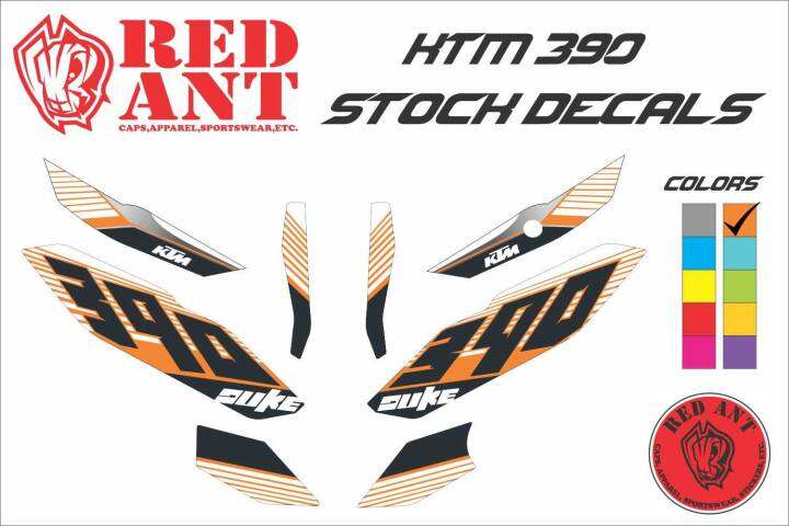 KTM 390 STOCK DECALS | Lazada PH