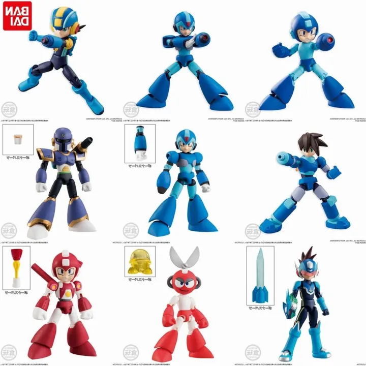 Bandai Genuine CANDY TOY Rockman Mega Man ACTION EXE ZERO Minipla VAVA ...