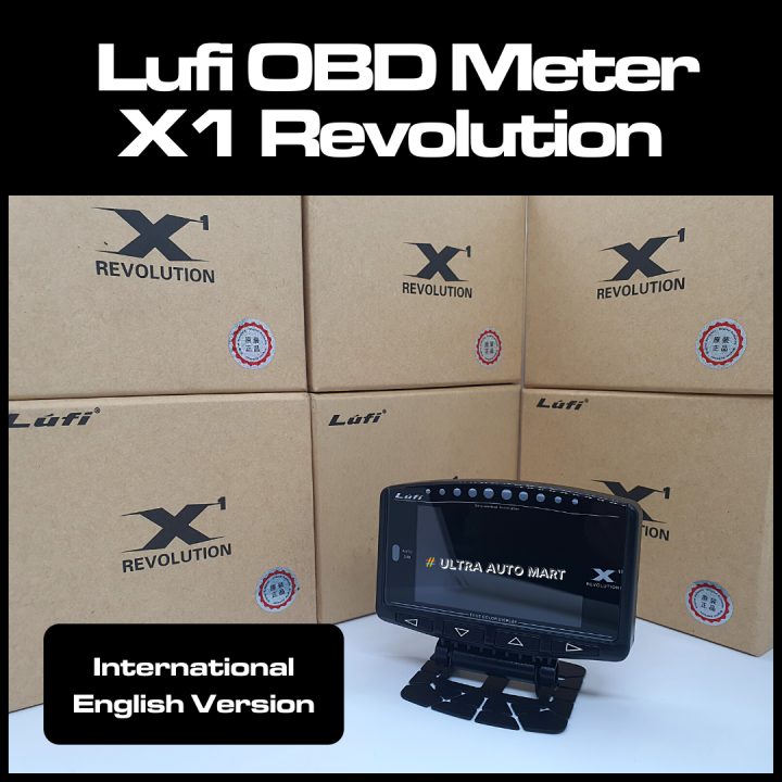 Lufi X1 OBD Meter (International/English Version) Revolution OBD OBD2 ...
