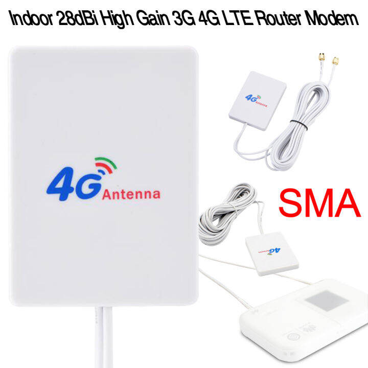 Indoor 28dBi High Gain 3G 4G LTE Router Modem Aerial External Antenna ...