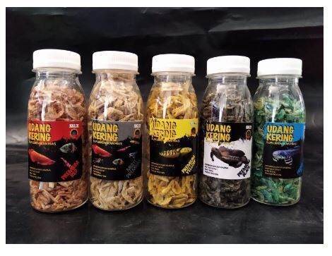 Udang Kering Pakan Ikan Predator Kemasan Botol 80 ml | Lazada Indonesia