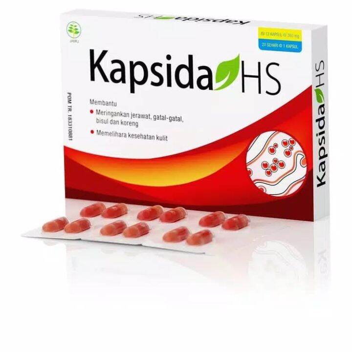 Kapsida HS 12 isi kapsul obat jerawat | Lazada Indonesia