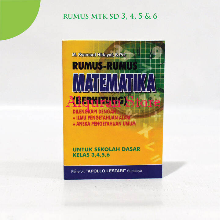 Buku Rumus Matematika Sd Berhitung / Rumus Mtk Sd Kelas 3, 4, 5, 6 ...