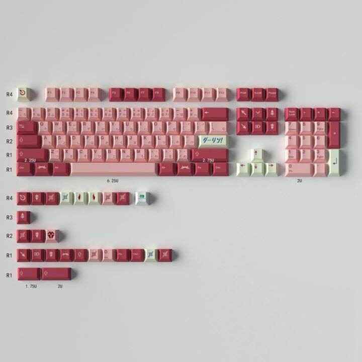【Keycap Only】GMK Darling Keycaps 129 Keys Cherry Profile PBT Five-sided ...