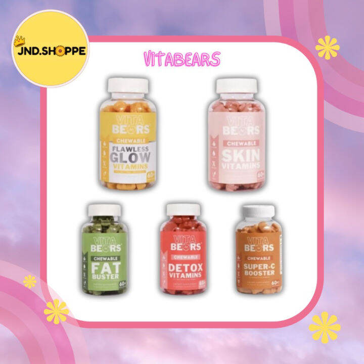 VITABEARS Skin Vitamins | Fat Buster | Flawless Glow | Detox Vitamins ...