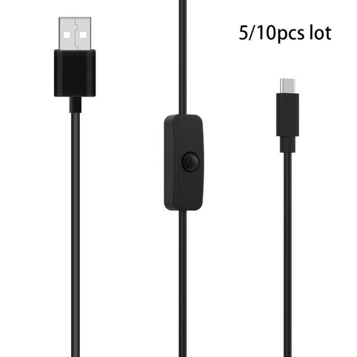 510pcs Raspberry Pi 4 Power Cable Type-C Charging Cable USB-C Wire With ...