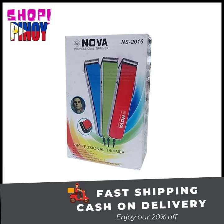 NOVA Professional Electric Hair Clipper Shaver Trimer Cutter Cordless ...