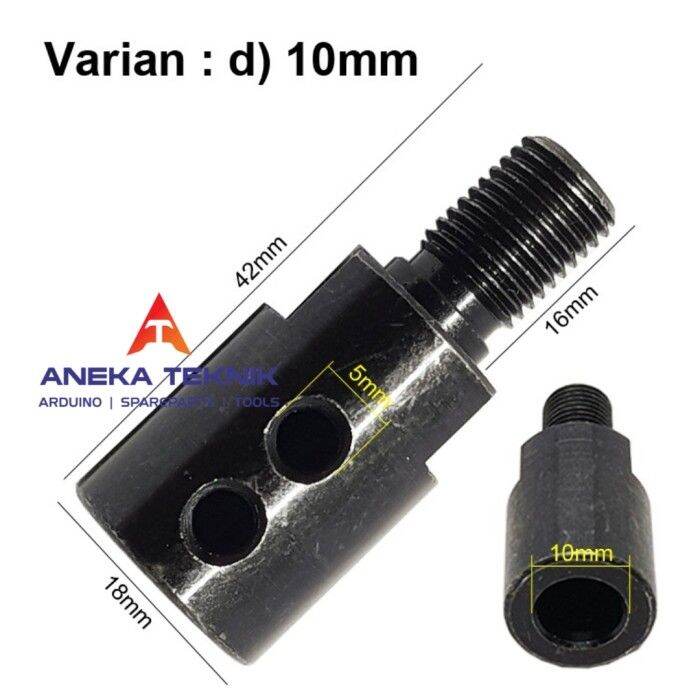 Bisa COD 3/8" 24UNF DRILL CHUCK Connecting Shaft Rod + Kunci Hex + Baut ...