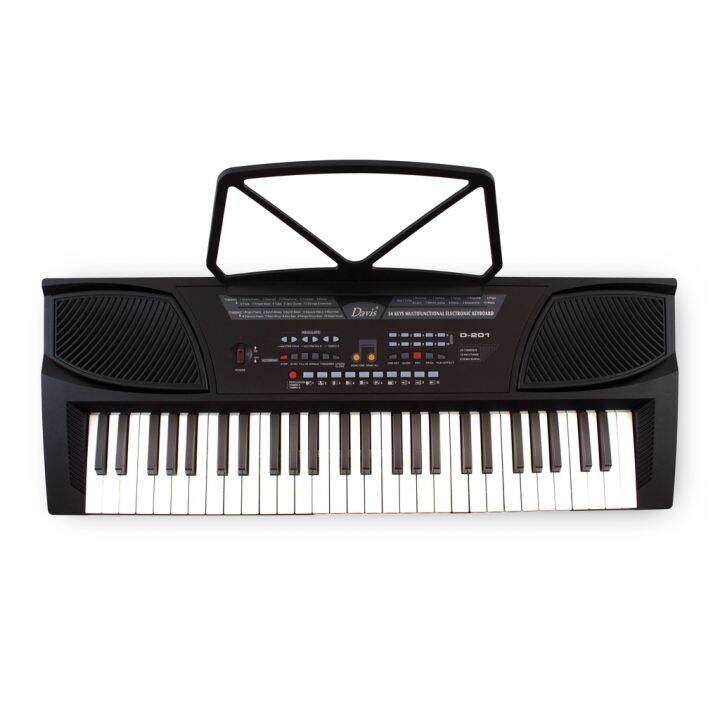 DAVIS Keyboard D-201（w/ songboook, adoptor, chord stand, and mic ...
