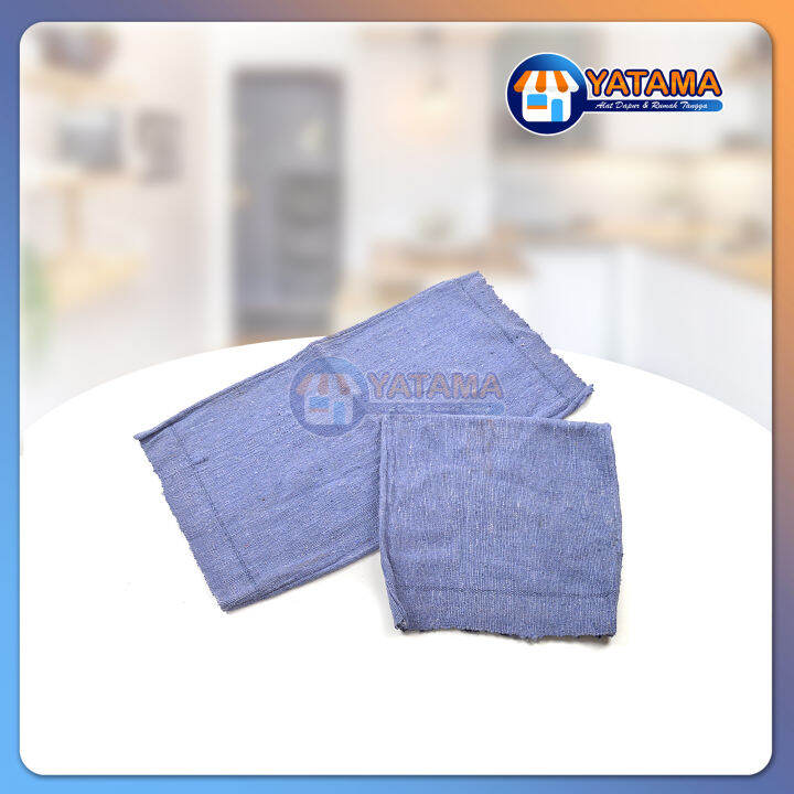 Lap Kain Pel Biru Lap Tangan Nyerap Air Tahan Panas Pembersih Lap Piring Warna Warni Putih Tebal ...