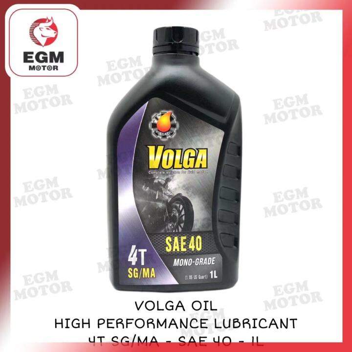[EGM MOTORCYCLE] VOLGA OIL HIGH PERFORMANCE LUBRICANTS 4T SG/MA SAE40 ...